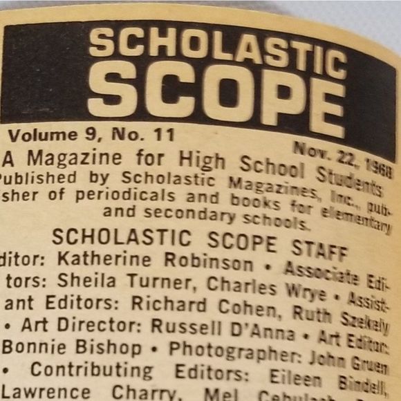 Accents | Scholasticscope Magazine Rfk And Jfk Remembered | Poshmark